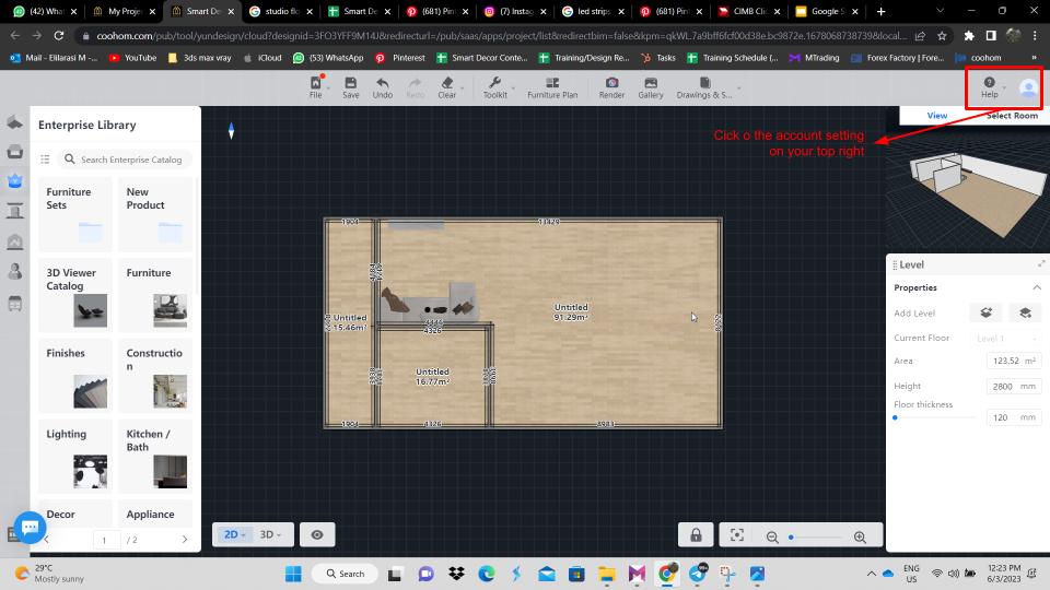 How To Change Light Brightness Measurement Unit in Coohom